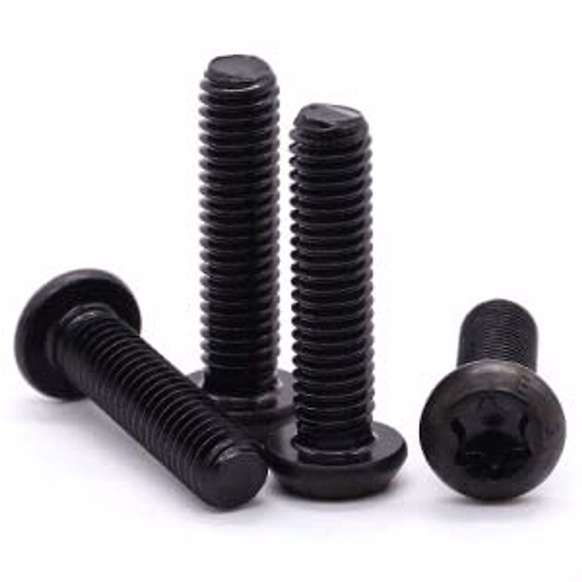 Glvaner M6-1.0 x 30mm (25 pcs) Button Head Torx Drive Machine Screws, 10.9 Grade Alloy Steel, Black Oxide Finish, Full Thread Coverage