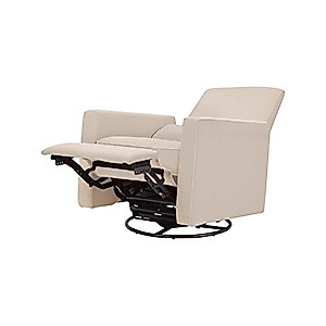 DaVinci Piper Upholstered Recliner and Swivel Glider in Cream, Greenguard Gold & CertiPUR-US Certified