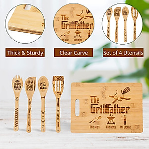 KOLWOVEN Dad Cutting Board Gifts for Dad from Daughter, Christmas Gifts for Dad from Daughter, Gifts For Father Day from Son, Daughter, Gifts for Husband from Wife (Dad Cutting Board Gifts)