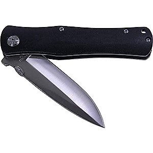 Personalized Add Your Custom-Made Text Folding Aluminum Engraved Name Customized Pocket Hunting Personal Knife with Pocket Clip (Black Handle)