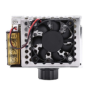 4000W SCR Electric Voltage Regulator Dimmer Temperature Motor Speed Controller with Fan Thermostat