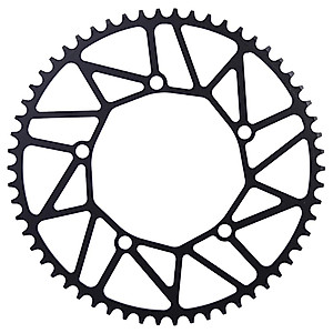 130 BCD Chainring, Aluminium Alloy Bicycle Narrow Wide Chainring Bike Chain Wheel Crank Plates Chainwheel 50T 52T 54T 56T 58T Accessories Repair Spare Parts Single Disc Sprocket for Road Mountain Bike