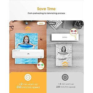 Crenova A3 Laminator, 13-Inch HOT and Cold Laminator Machine with Paper Trimmer, Corner Rounder, Hole Puncher, and 20 Thermal Laminating Pouches for Home, Office, and School Use