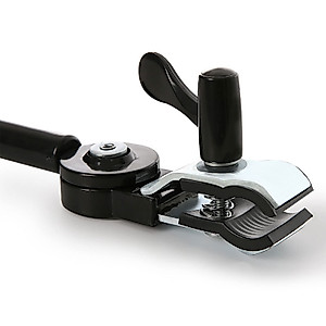 RENXR Chair Umbrella with Clamp, Universal Adjustable Beach Chair Umbrella UV Protection Sunshade Umbrella for Strollers Wheelchairs Patio Chairs Black 21.7 inch