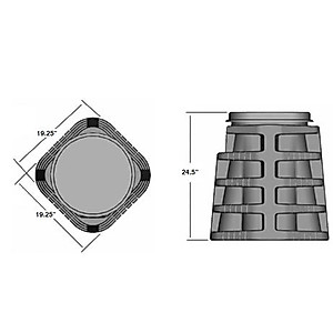 Little Giant SF 31-Gallon Simply Falls Pondless Disappearing Waterfall Vault, 19.3 Inches in Diameter x 24.5 Inches High, black, 566410