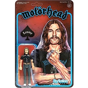 Super7 Motorhead: Lemmy (Version 2) Reaction Figure, Multicolor