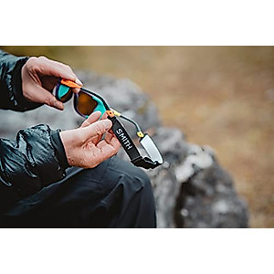 SMITH Embark Sunglasses – Performance Sports Sunglasses with Removable Side Shields for Skiing, Snowboarding & More – For Men & Women – Matte Black + Copper Blue Mirror ChromaPop Photochromic Lenses