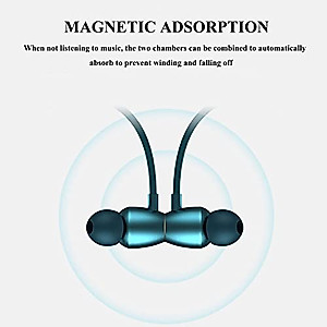 IKXO Neckband Bluetooth Headphones Noise Cancelling Headset with Mic Wireless Earbuds 5.0 CVC 8.0 Waterproof Sport Earphones for Running Driving Working Compatible