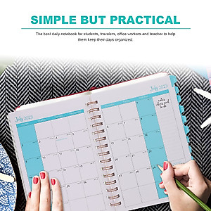 Cabilock 2023 Agenda Book Spiral Notepad Note Taking Notebook Work Notepad Floral Note Pads Planner Notebook Writing Journal Notebook Note Supplies Office Accessory Time Management Notepad