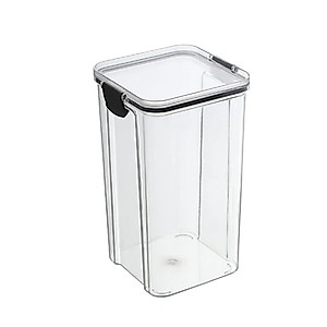 Rice Storage Container, Sealed Food Storage Container, Reusable Food Organizer with Buckle Lock, Space Saving Clear Food Containers, Multipurpose Food Keeping Box for Oatmeal Grain Cereal Pasta Flour