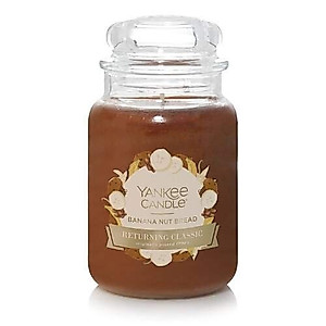 Banana Nut Bread Large Jar Candle,Fresh Scent