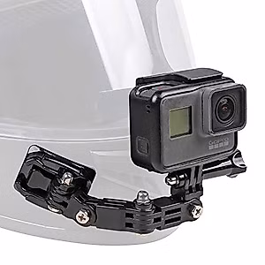 Motorcycle Helmet Chin Mount Kit Compatible with GoPro Hero 10 Black, Hero 9/8/7 (2018)/6, 4 Session and More Action Cameras (Motorcycle Helmet Chin Mount)