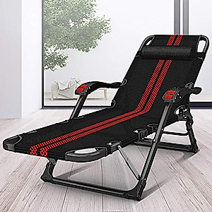 WYKDD Foldable Lounge Chair Accompany Bed Household Office Recliners with Armrest Steady Save Space Comfortable Portable Chair