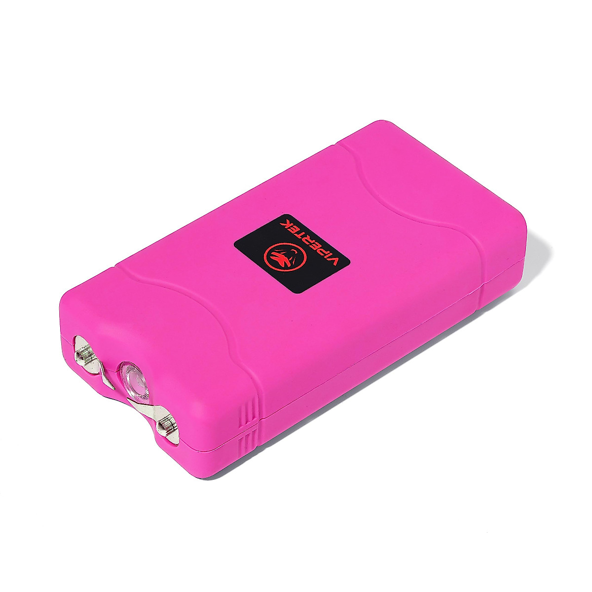 VIPERTEK VTS-880 Mini Stun Gun Rechargeable with LED Flashlight, Pink