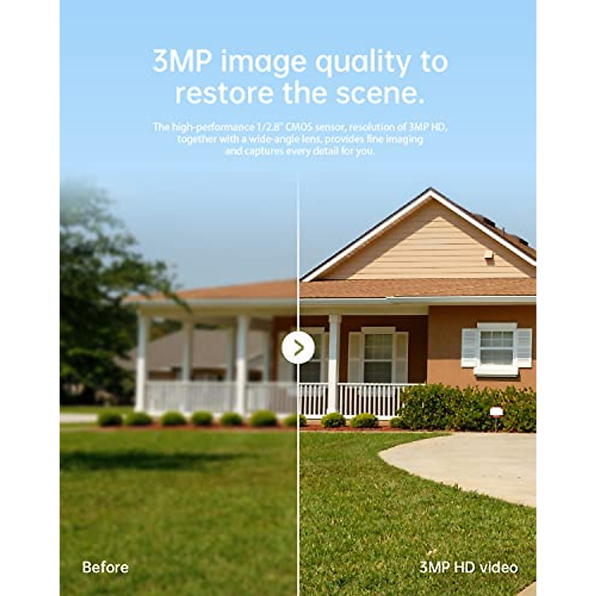 CURISEE Security Cameras Wireless Outdoor, Spotlight Battery Camera, 2K Color Night Vision, 2-Way Talk,IP65 Weatherproof, Simple Setup, 2.4 GHz Wi-Fi