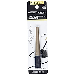 L'Oreal Telescopic Precision Liquid Eyeliner, Charcoal [820] 0.08 oz