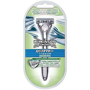 Wilkinson Sword Quattro Titanium Sensitive Razor