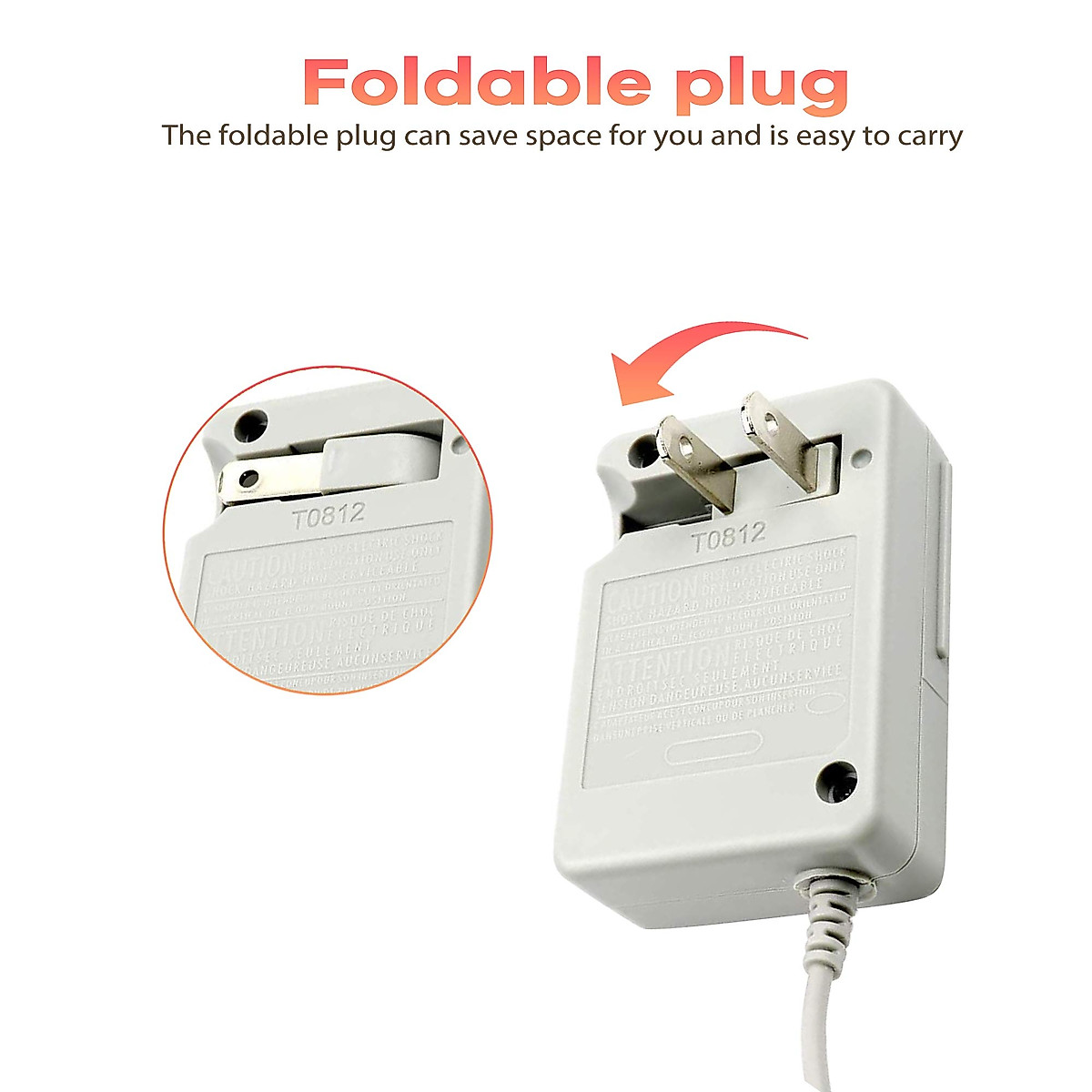 DSi Charger Bundle, 1 Pack Charger and 4 Pack Stylus Pen for Nintendo Dsi