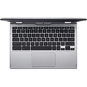 Acer Newest 2-in-1 Ultra Slim Chromebook, 11.6inch IPS Multi-Touch Screen, Intel Celeron Processor Up to 2.4 GHz, 4GB LPDDR4 Memory, 32GB eMMC, WiFi, Bluetooth, Chrome OS (Chrome OS, Silver)(Renewed)