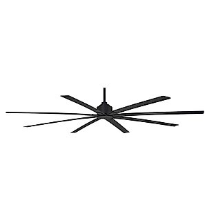 MINKA-AIRE F896-84-CL Xtreme H2O 84 Inch Outdoor Ceiling Fan with DC Motor, Coal Black Finish