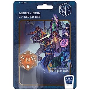 Critical Role Polyhedral Die | Collectible d20 with The Mighty Nein Emblem | Officially Licensed 20-Sided Die | Great for Dungeons and Dragons or Game Night