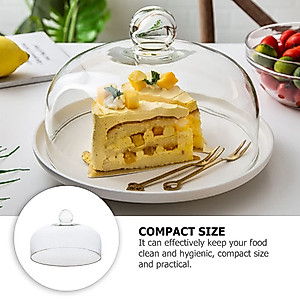 Cake Display Stand Cover 10 inch : Housoutil Cake Dome Cover Glass Cake Dome for Dessert Cheese-Dust- Proof Round Cake Holder Food Tent