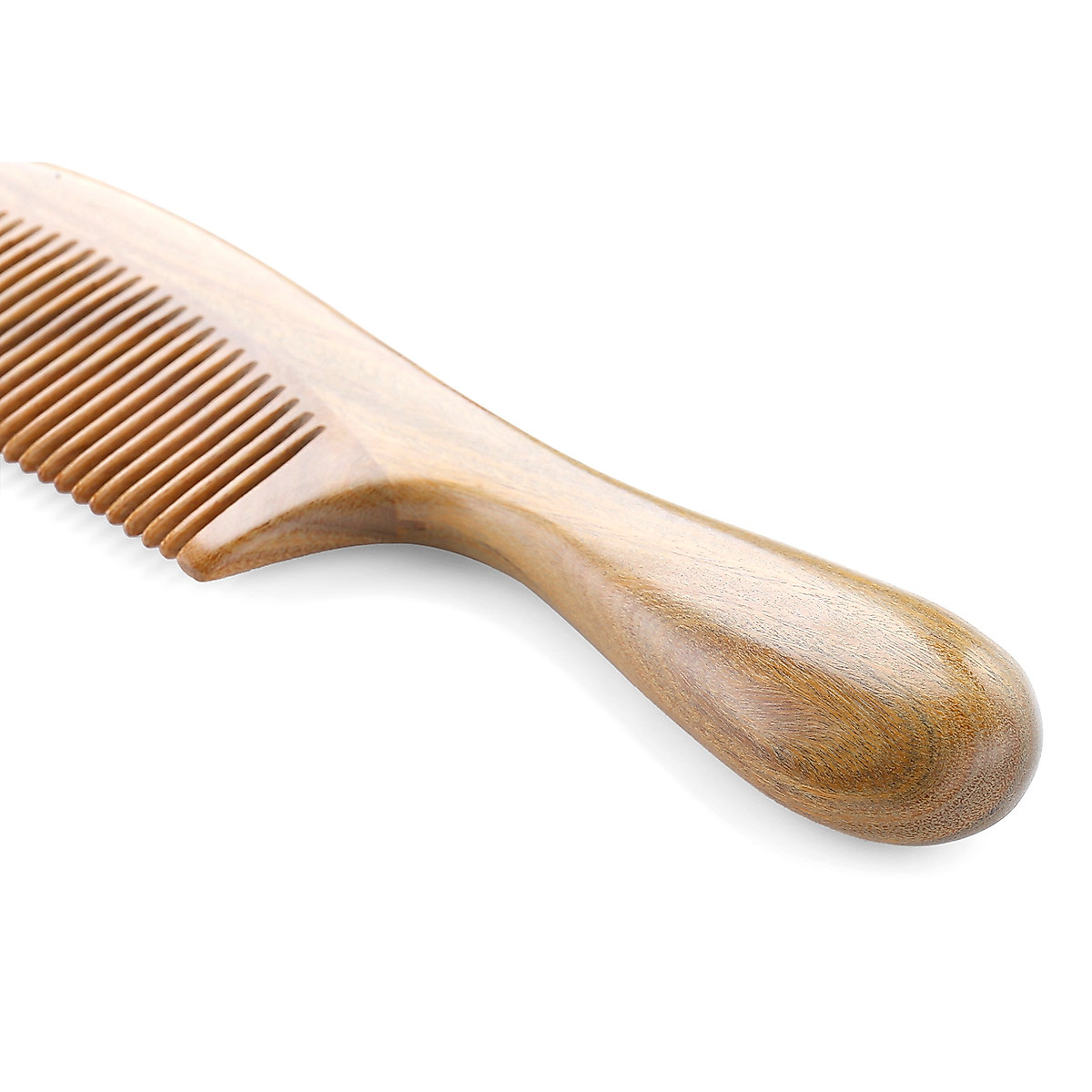 Onedor Natural Handmade Green Sandalwood Wide Tooth & Fine Tooth Wooden Comb Set, Natural Sandalwood scent for Beautiful Hairs. None-Tangled Hair & Anti-Static by nature