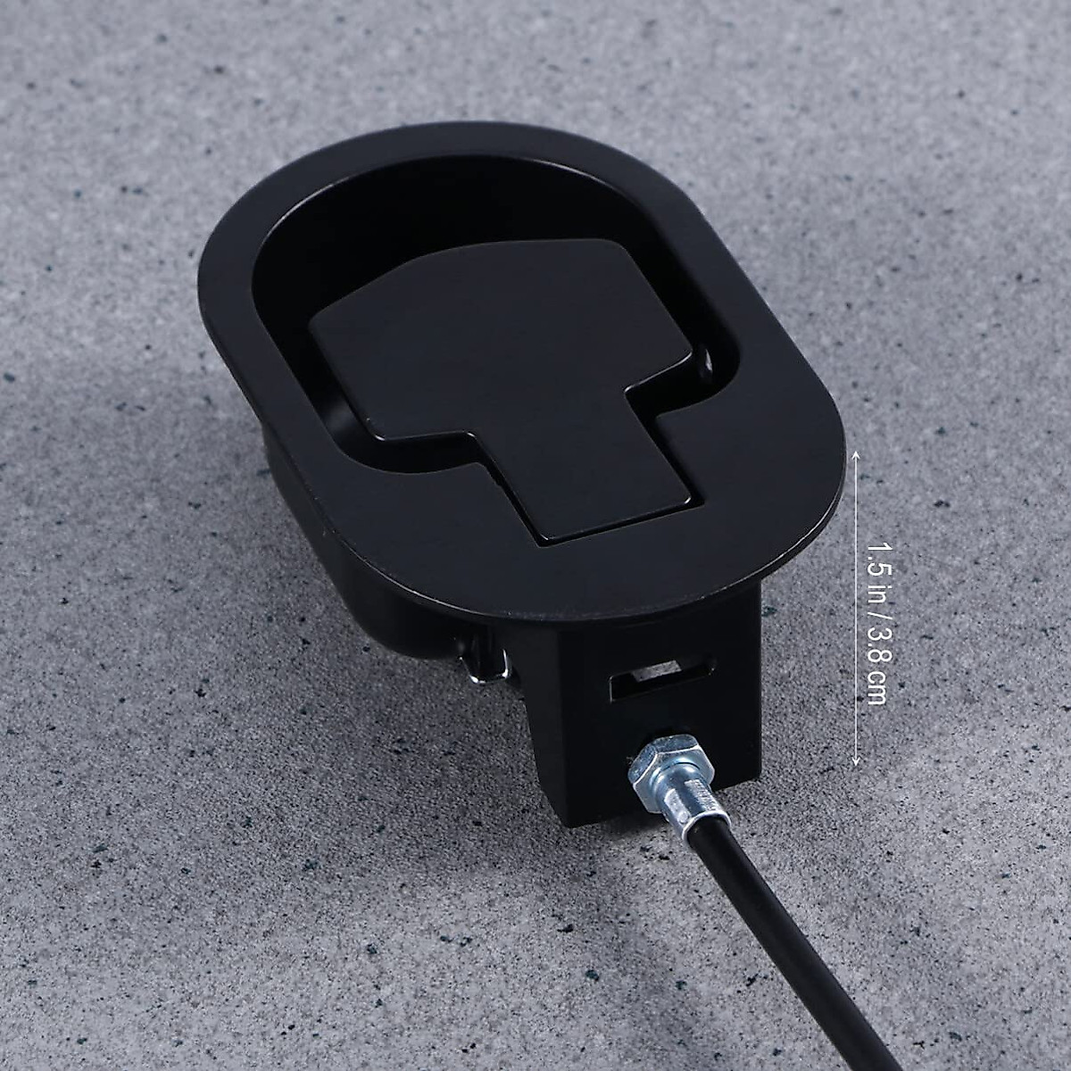 VORCOOL Universal Aluminum Metal Pull Recliner Handle Chair Release Lever Replacement Metal Handle with Spring and Cable for Sofa Couch (Handle with 96cm Cable)