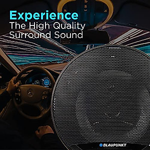 Blaupunkt GTX630 GTX Series GTX630 6.5-in. 300-Watt-Peak 3-Way Coaxial Speakers, Black