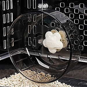 TDDGG Hamster Running Wheels Transparent Hamster Wheel Running Jogging Treadmill Silent Small Pet Supplies