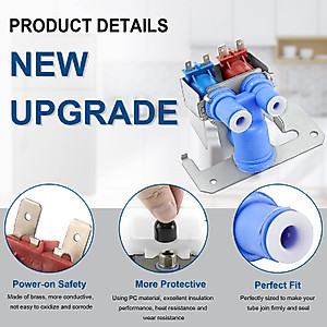 AMI PARTS WR57x10051 Water Inlet Valve fit for G-E KEN-MORE Refrigerator Replaces WR57X10018 WR57X111 WR57X119 WR57X92, WR57X98