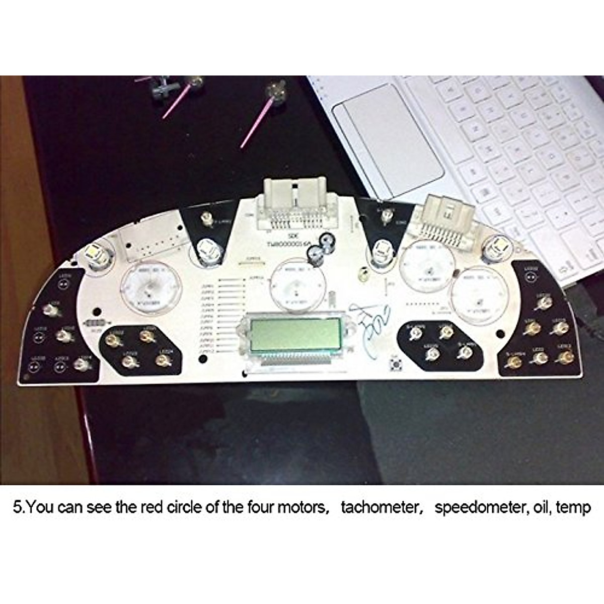 Dr.Roc GM Instrument Cluster Gauge Stepper Motor Repair Kit X27 168 (7 Motors,10 Backlight Bulbs,1 Remove Tool,Flux Rosin Core Solder)