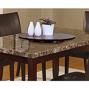 Crown Mark 2721-lzssn 21" Ferrara lazy susan, 21 Inch Round, espresso