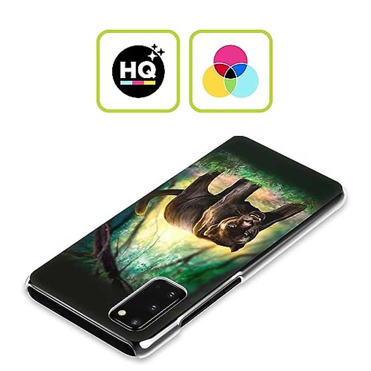 Head Case Designs Officially Licensed Anthony Christou Black Panther Fantasy Art Hard Back Case Compatible with Samsung Galaxy Z Flip / 5G