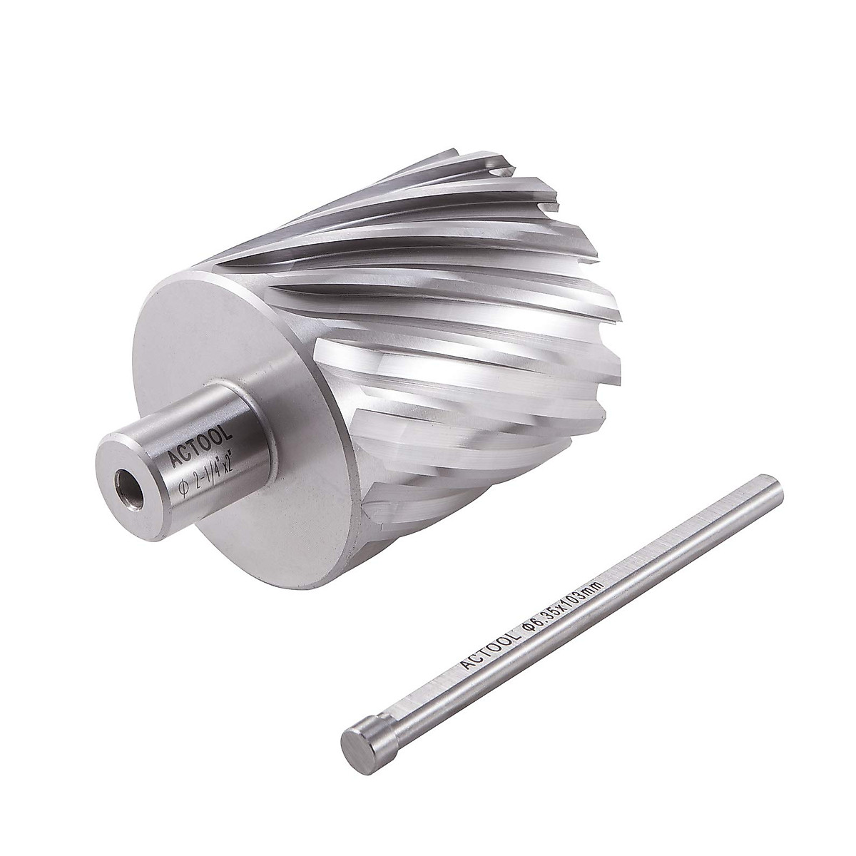 ACTOOL 2-1/4" Diameter × 2" Depth of Cut HSS ANNULAR Cutter with 3/4'' Weldon Shank
