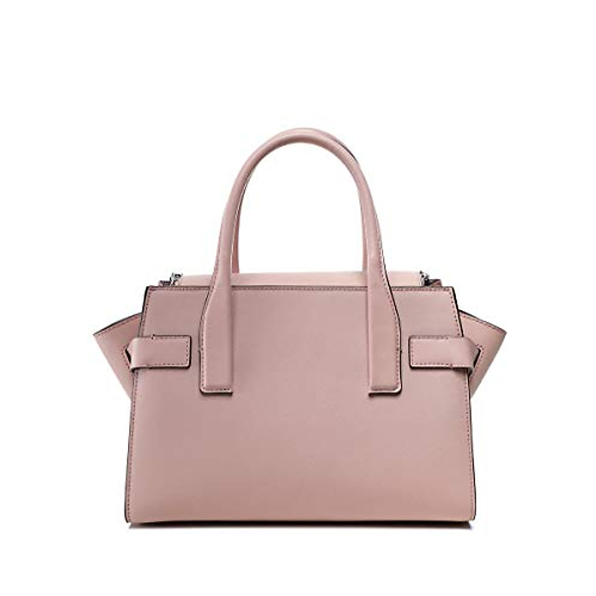 Michael Kors Women's Carmen Small Saffiano Leather Belted Satchel Pink One Size