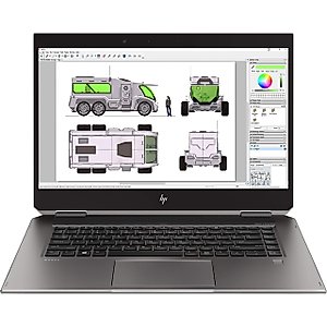 HP Zbook Studio X360 G5 15.6" Touchscreen 2 in 1 Mobile Workstation - Core i7 i7-8750H - 16 GB RAM - 256 GB SSD - Windows 10 Pro - in-Plane Switching (IPS) Technology - English Keyboard