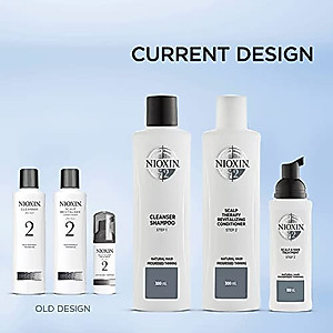 Nioxin System 2 Scalp Therapy Conditioner, Natural Hair with Progressed Thinning, 33.8 oz