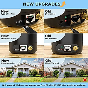 FOSCAM Home Security Camera R4S 4MP WiFi IP Camera,Wireless Baby Monitor with AI Human Detection Sound Detection 33ft Night Vision 2 Way Audio Camera Compatible with Alexa Black