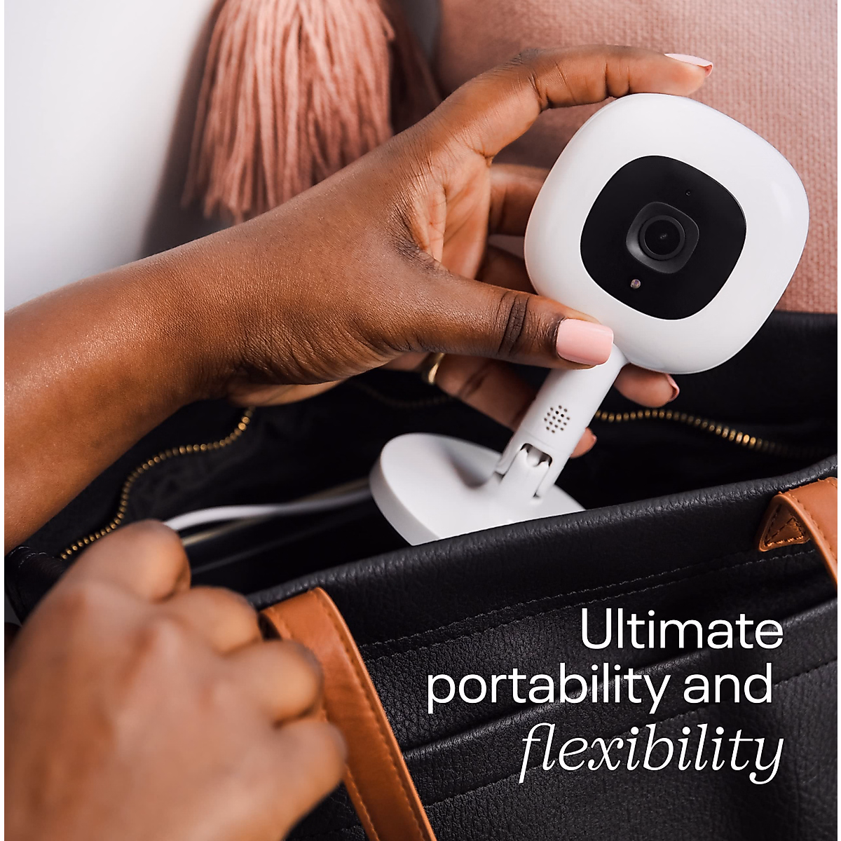 Nanit Flex Multi-Stand - Travel Baby Monitor Acc, Portable Stand for Nanit Pro Baby Monitor - Silver (Camera not Included)