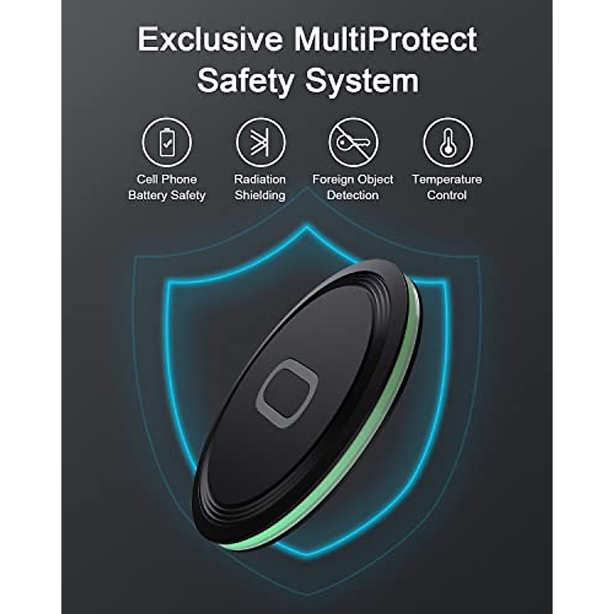 15W Wireless Charger Kits, Phone Charging Pad, iPhone Cordless Charging Station with Wall Plug for iPhone 14 13 Pro Max 12 11 Se X Xr Xs 8 Plus, Samsung Galaxy S23 S22 Ultra S21 S20 Android Cargador