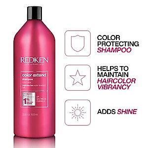 Redken Color Extend Shampoo | For Color-Treated Hair | Cleanses Hair Leaving It Manageable & Shiny