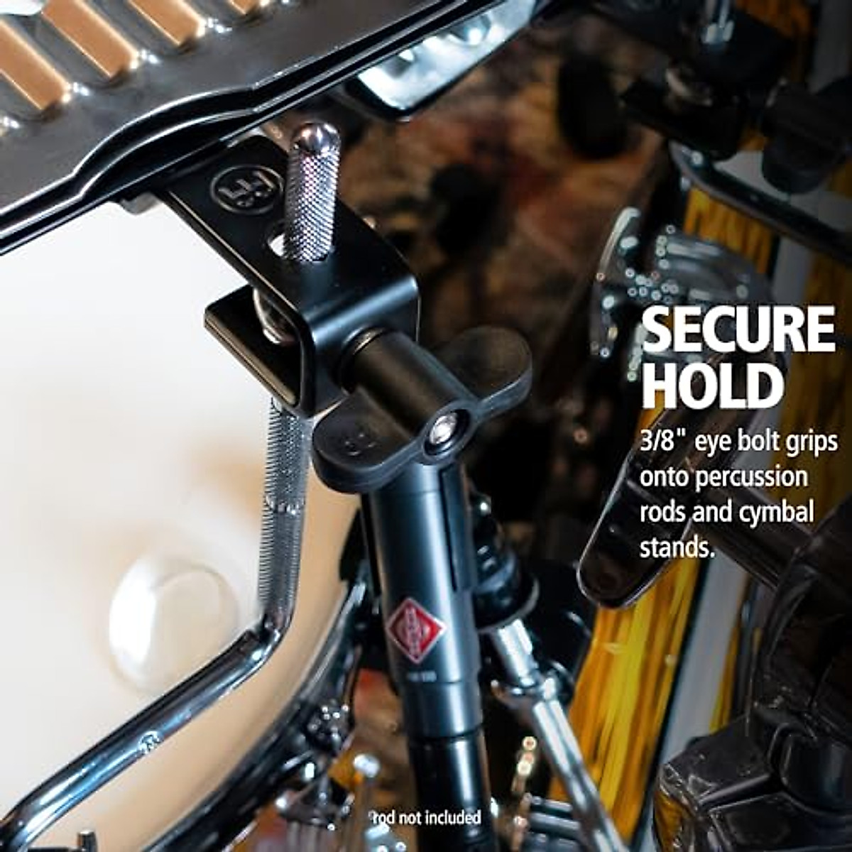 Meinl Percussion Crasher for Percussion Rigs and Drum Set, Medium Size-NOT Made in China-Guiro Style Steel Playing Surface and Standard 3/8" Eye Bolt Mount, 2-Year Warranty, Short M