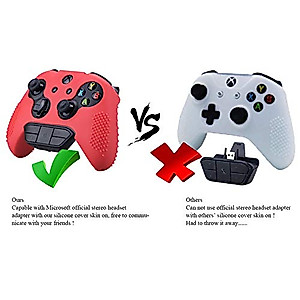 OSTENT Soft Protective Silicone Rubber Skin Case Cover for Xbox One Elite Controller (Red)