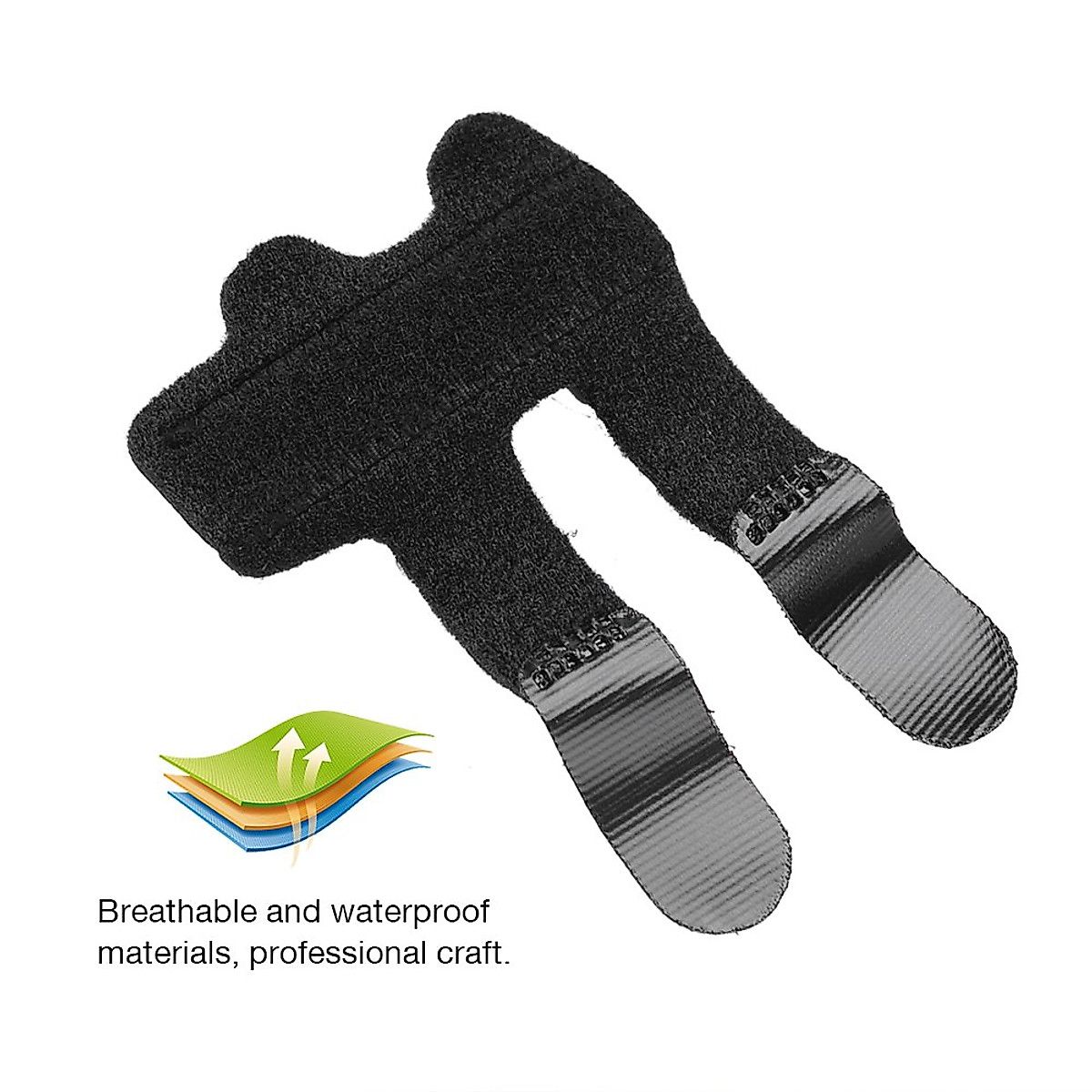 FILFEEL Finger Splint, Adjustable Aluminium Alloy Index Middle Finger Splint Hand Support Tenosynovitis Recovery Brace, Injury Pain Bending Deformation Aid Tools