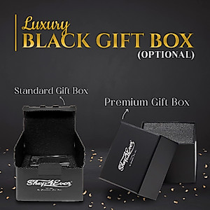 Personalized Your Text Laser Engraved Square Heavy Base Prism Shot Glass 2 oz. with Optional Gift Box, Custom Name Gifts for Him, Her