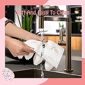 ONNPNN 8 Cavity Easter Egg Silicone Mold, Egg Shape Chocolate Candy Fondant Molds, 3D Food Shape French Dessert Moulds, Creative Easter Eggs Ice Cube Baking Tray for Soap Resin Lotion Bar