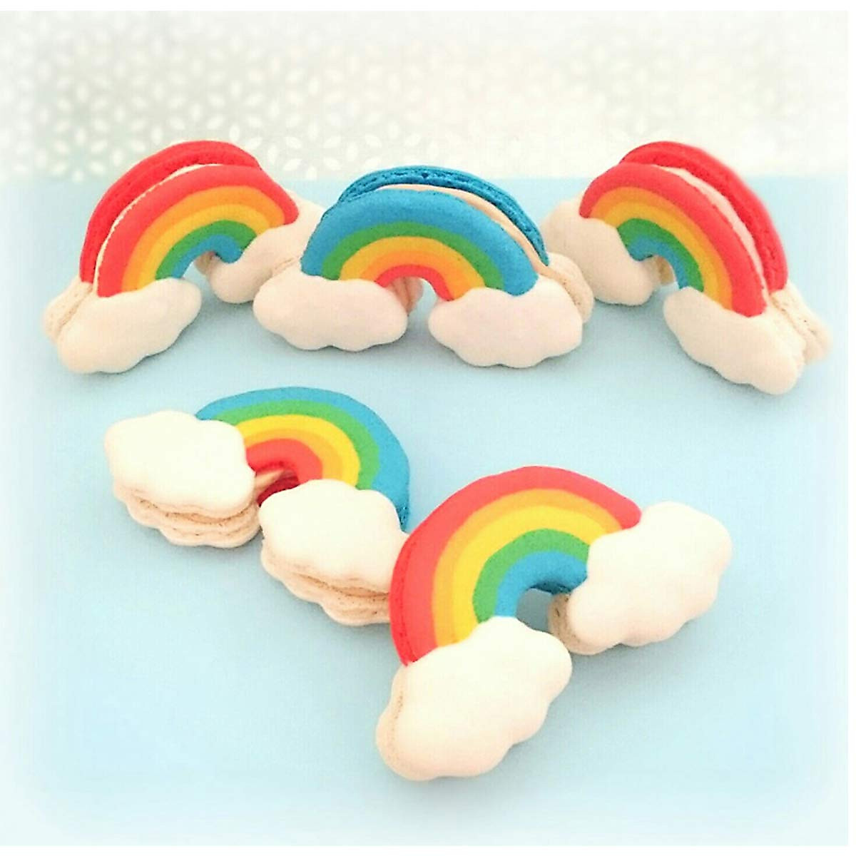 N+A Cookie Cutters Set,Metal Stainless Steel Biscuit Shape Mold for Star,Cloud,Moon,Rainbow,12pcs