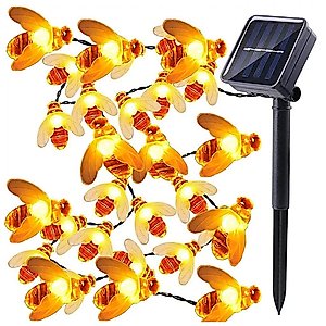Flystoo Solar Lights String Outdoor String Lights Solar String Lights Outdoor Garden Patio Lights for Outdoor Home Garden Summer Wedding Party (Emitting Color : White, Style : 5M 20LEDs)