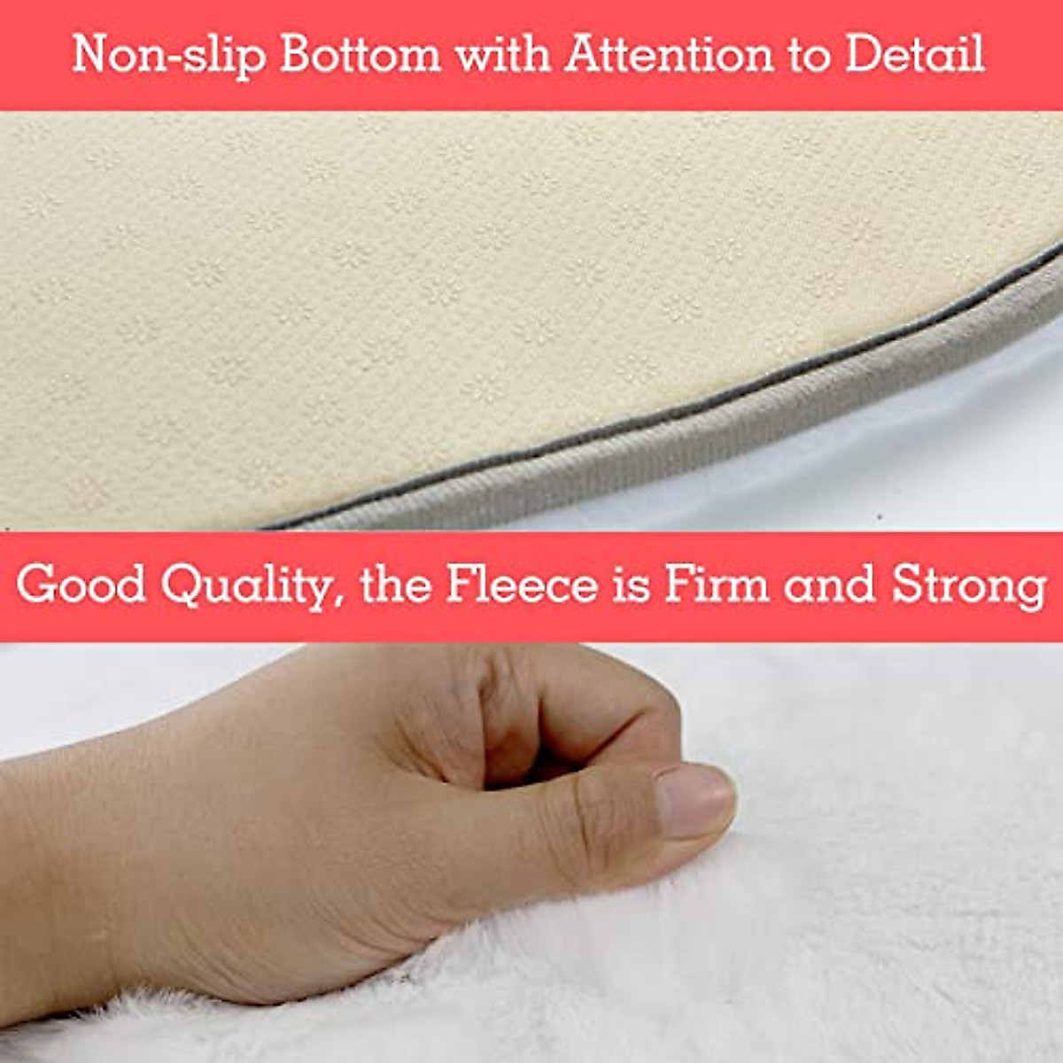 Rainbow Color Zigzag Lines Round Area Rug for Bedroom, Large Fuzzy Plush Rug Machine Washable Shag Rug, 3.2 x 3.2 Feet